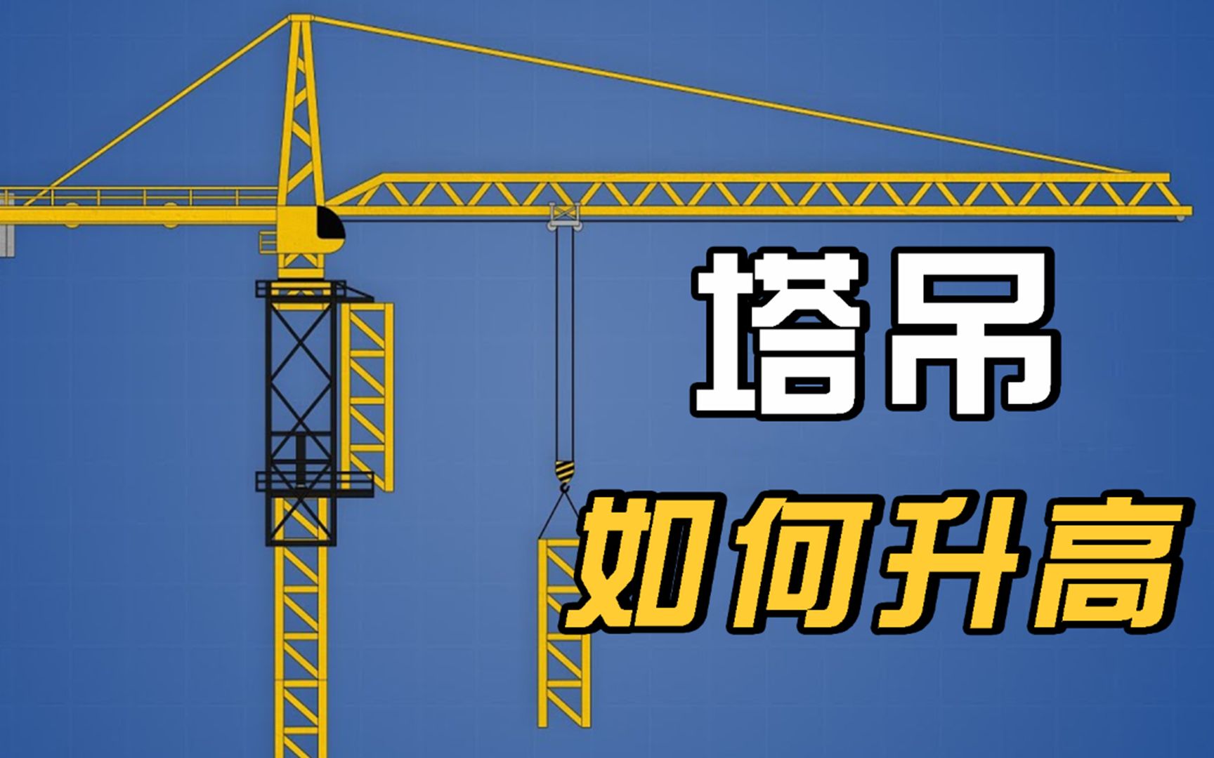 百米塔吊是怎么升高的?司机又是怎么上去的?原理终于看懂了