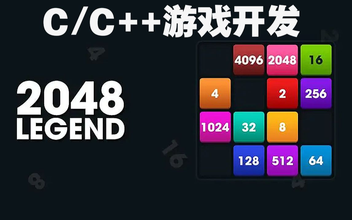 【C/C++】如何快速用C语言写一个2048游戏?从零到成功,只需2小时,...