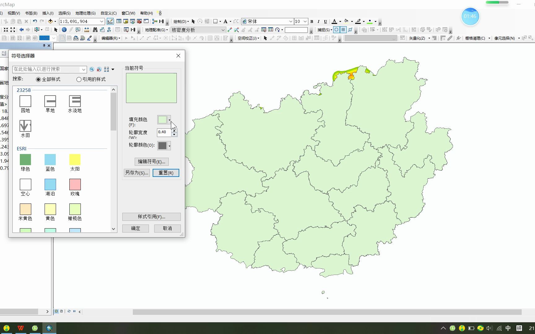 ArcGIS点的空间分布(第3集:核密度分析)