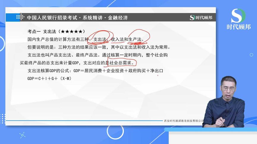 2022中国人民银行笔试考点:国民收入核算方法