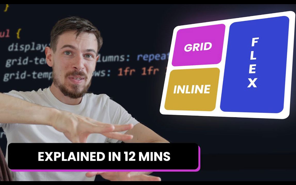 12分钟学会CSS Displays | Grid, Flexbox, Inline Block, Block