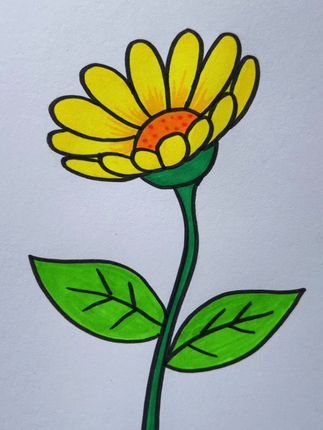 还这样画花吗一起学画画儿童简笔画教程