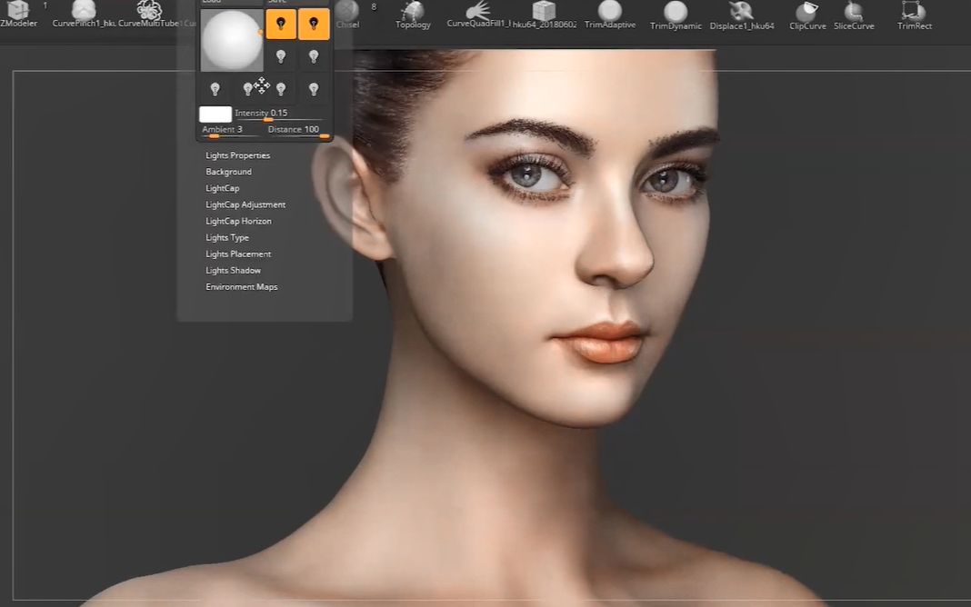 真实人物建模,zbrush建模全过程