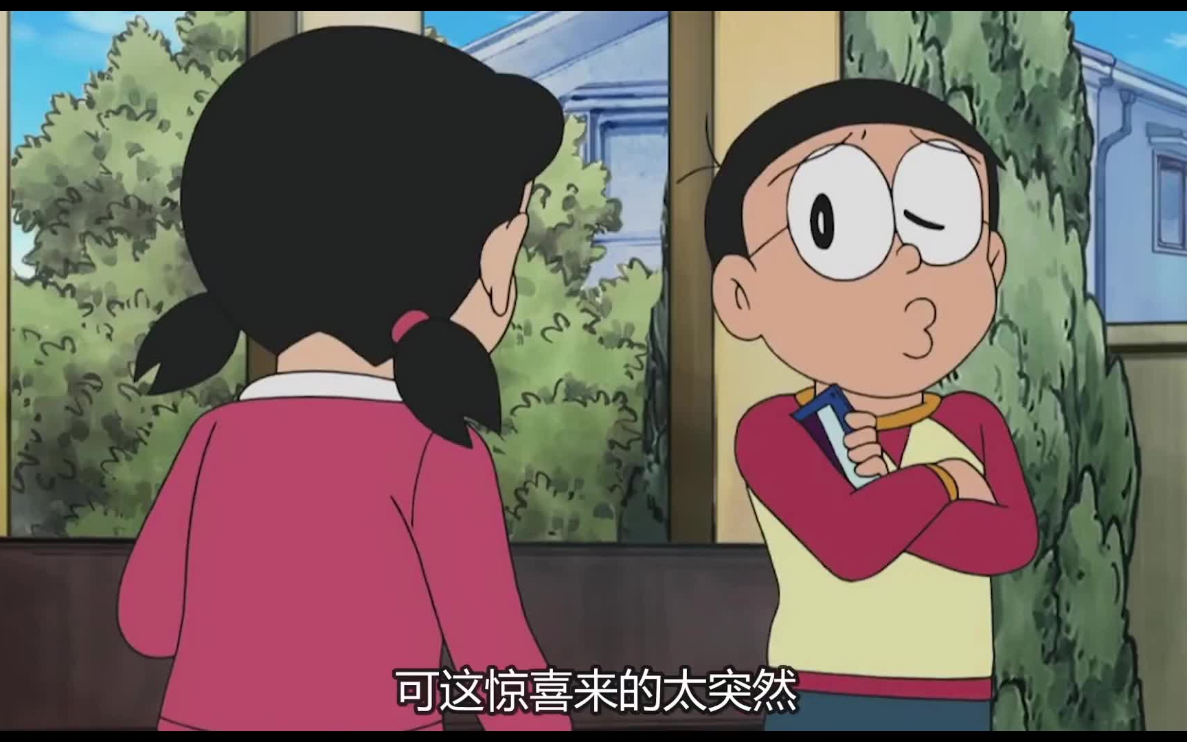 哆啦A梦:大雄拉着静香吃喝玩乐全免费,闯进明星家落荒而逃。哆啦A梦...