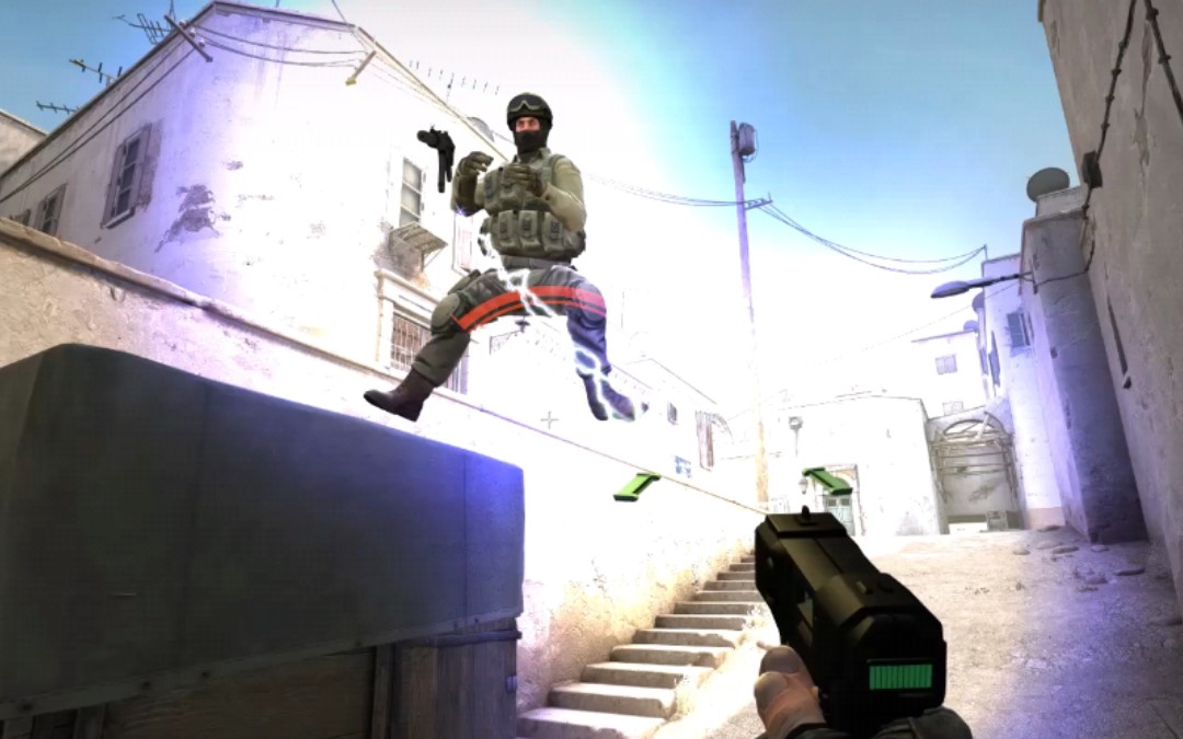 【CSGO】当老六拿起了电击枪 (ಡωಡ)_游戏热门视频