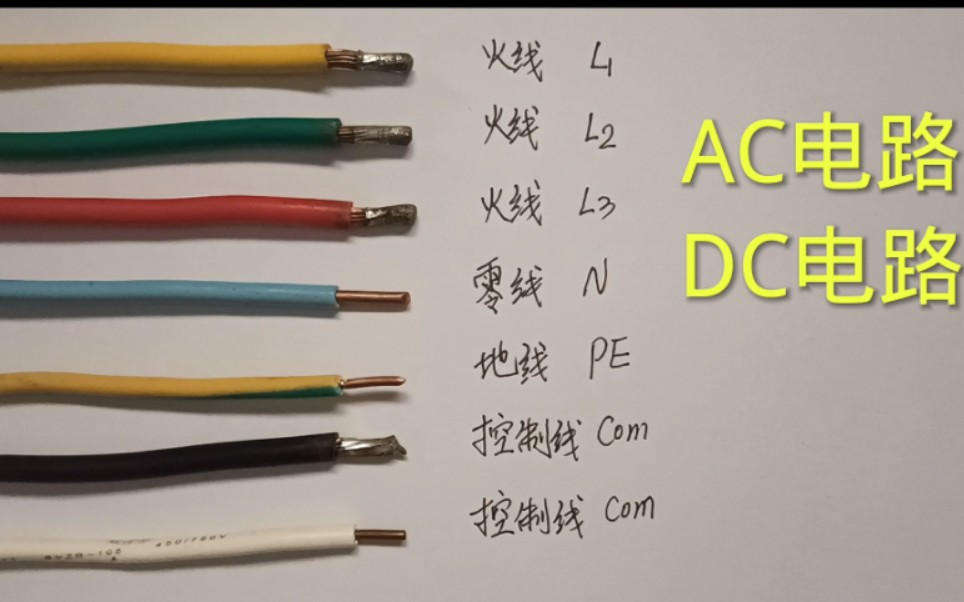 AC交流DC直流电路中,火线零线分别用什么颜色电线,你都知道吗