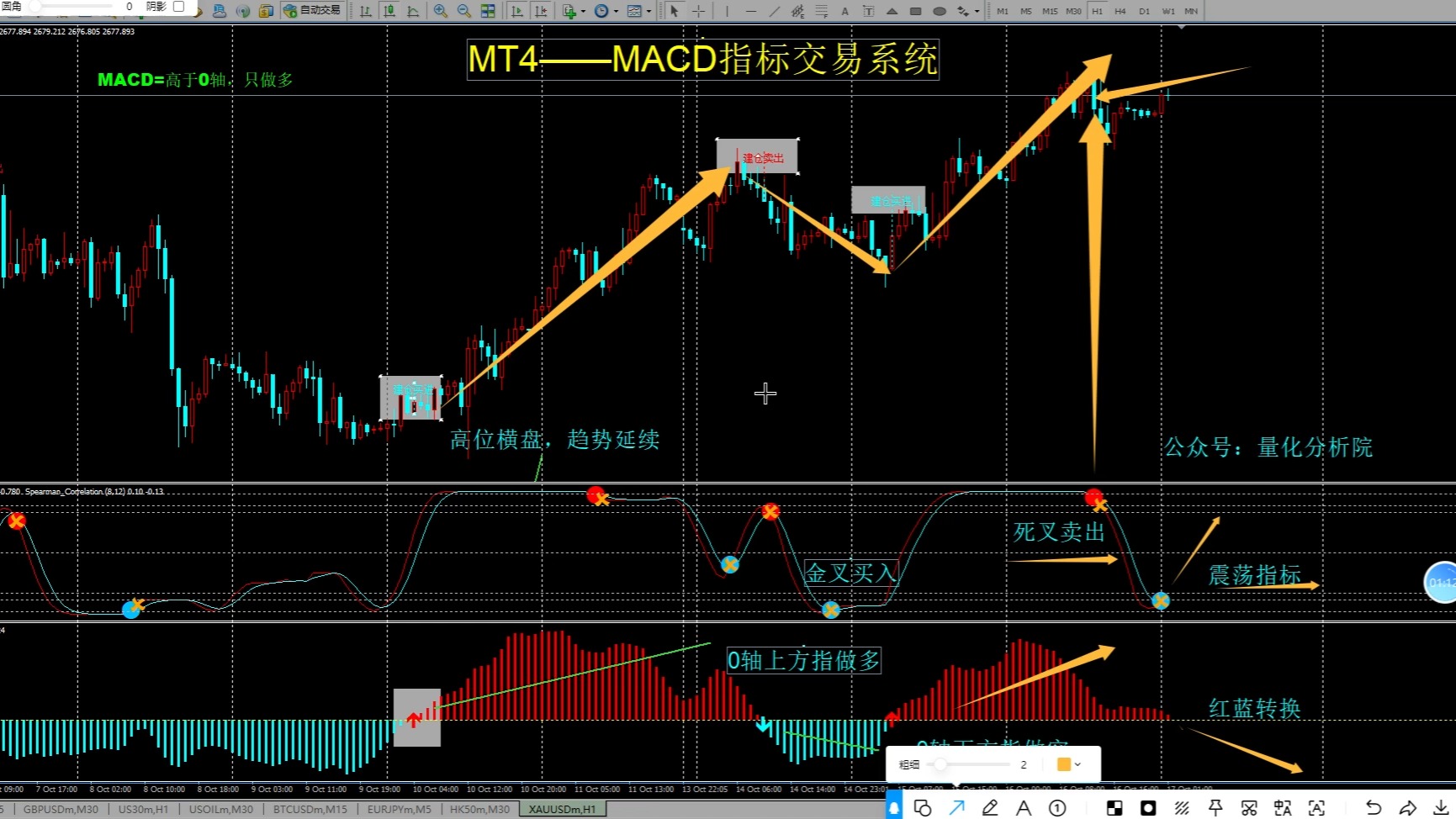 全网最强MT4---MACD指标分析系统