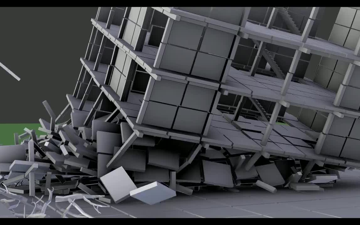 【建筑灾害模拟】12层高楼遇上圣安德列斯断层8级大地震(作者:...