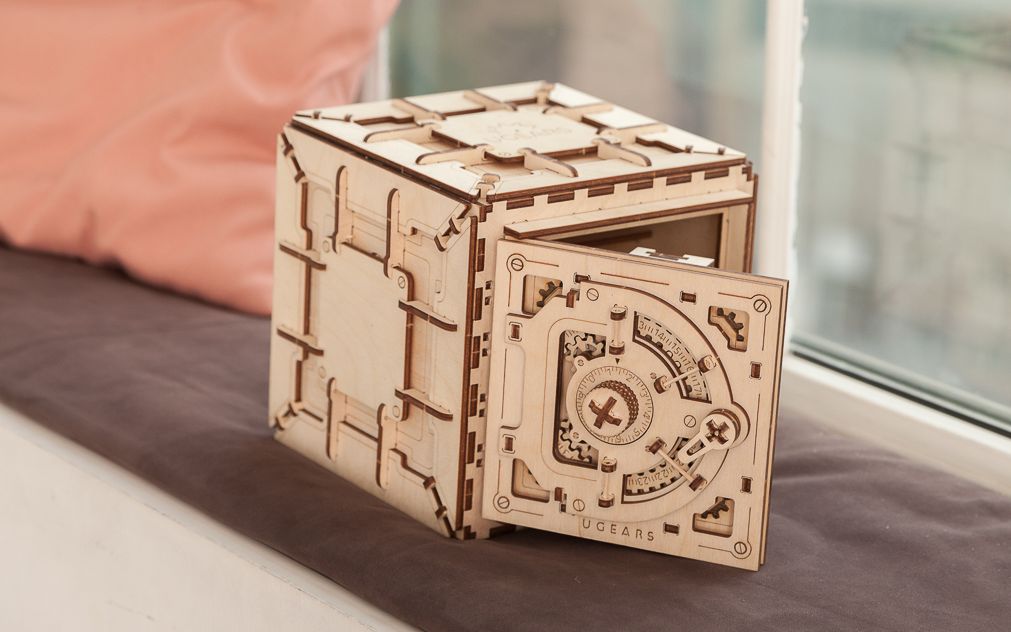 乌克兰ugears 保险箱密码箱 安装制作视频教程