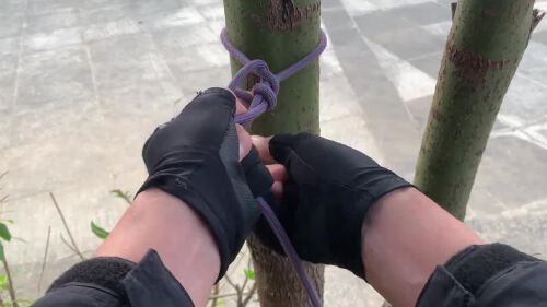 救命绳结!越拉越紧的定位结,户外应急必学技能