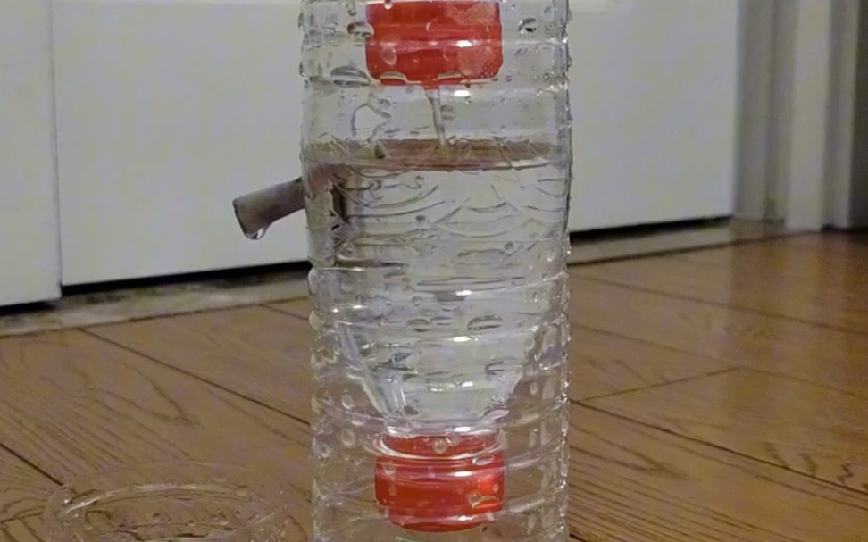 制作一个水钟,最多计时1分钟