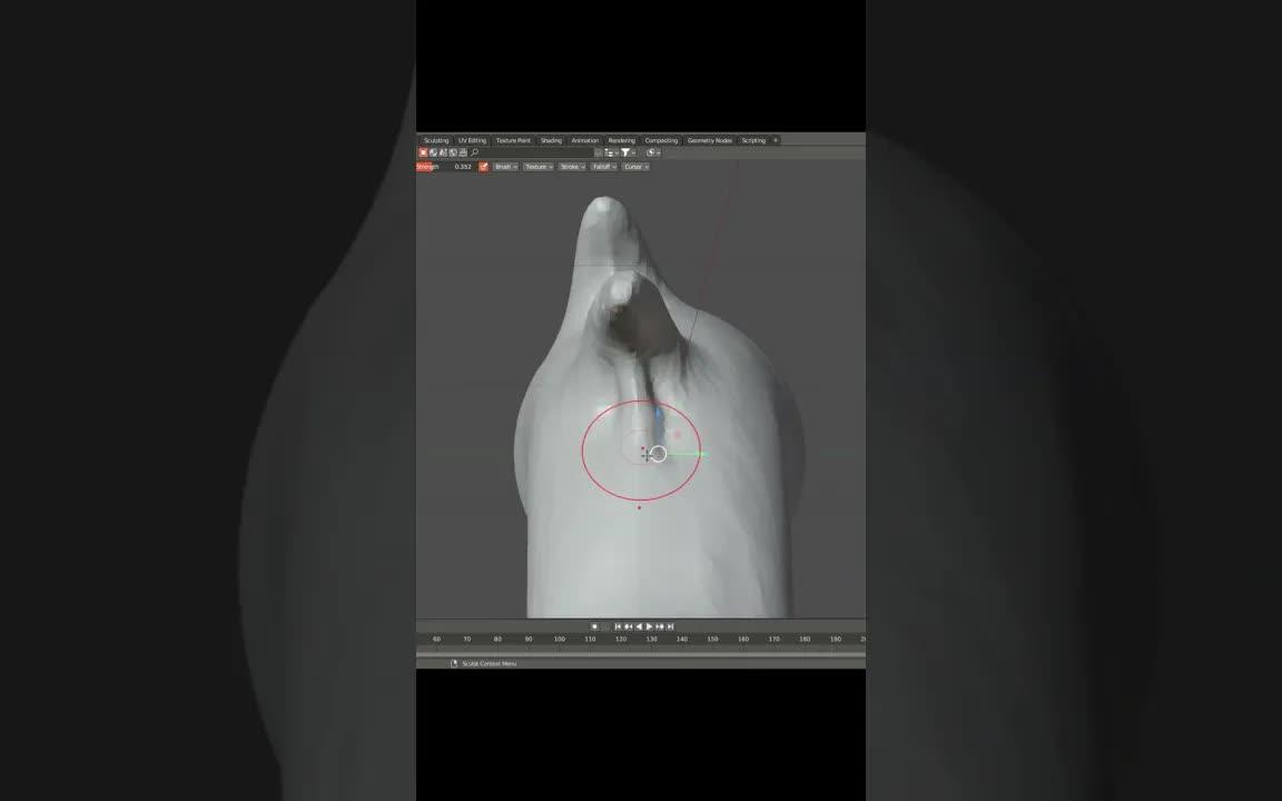 Blender中文版插件教程Blender 3.4 雕刻练习 Blender