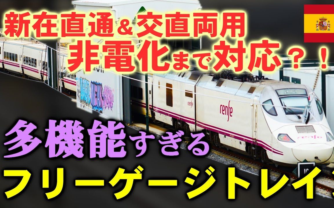 【中文字幕】最强机能?西班牙版可变轨距列车Serie730【迷列車で行...