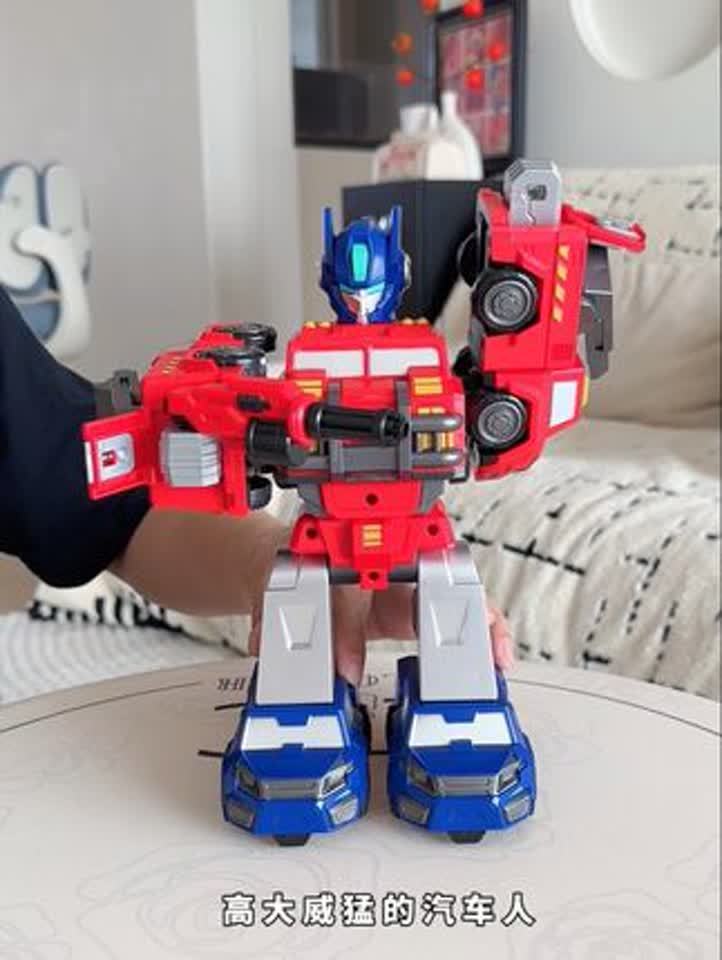 磁吸拼装变形机器人 家里有2-10岁孩子的看过来,这款磁吸玩具车,可以...