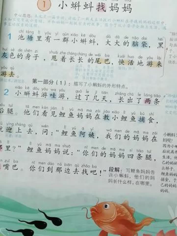 ...在原文上做批注,比老师教案还要详细小学语文教辅推荐第一课堂笔记