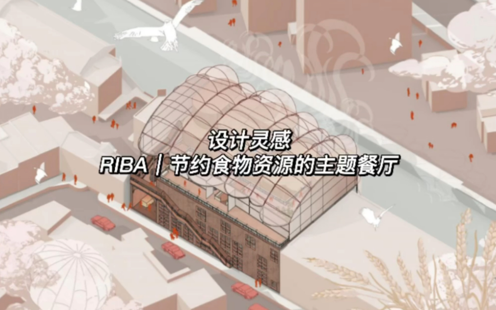 设计灵感|RIBA|节约食物资源的主题餐厅