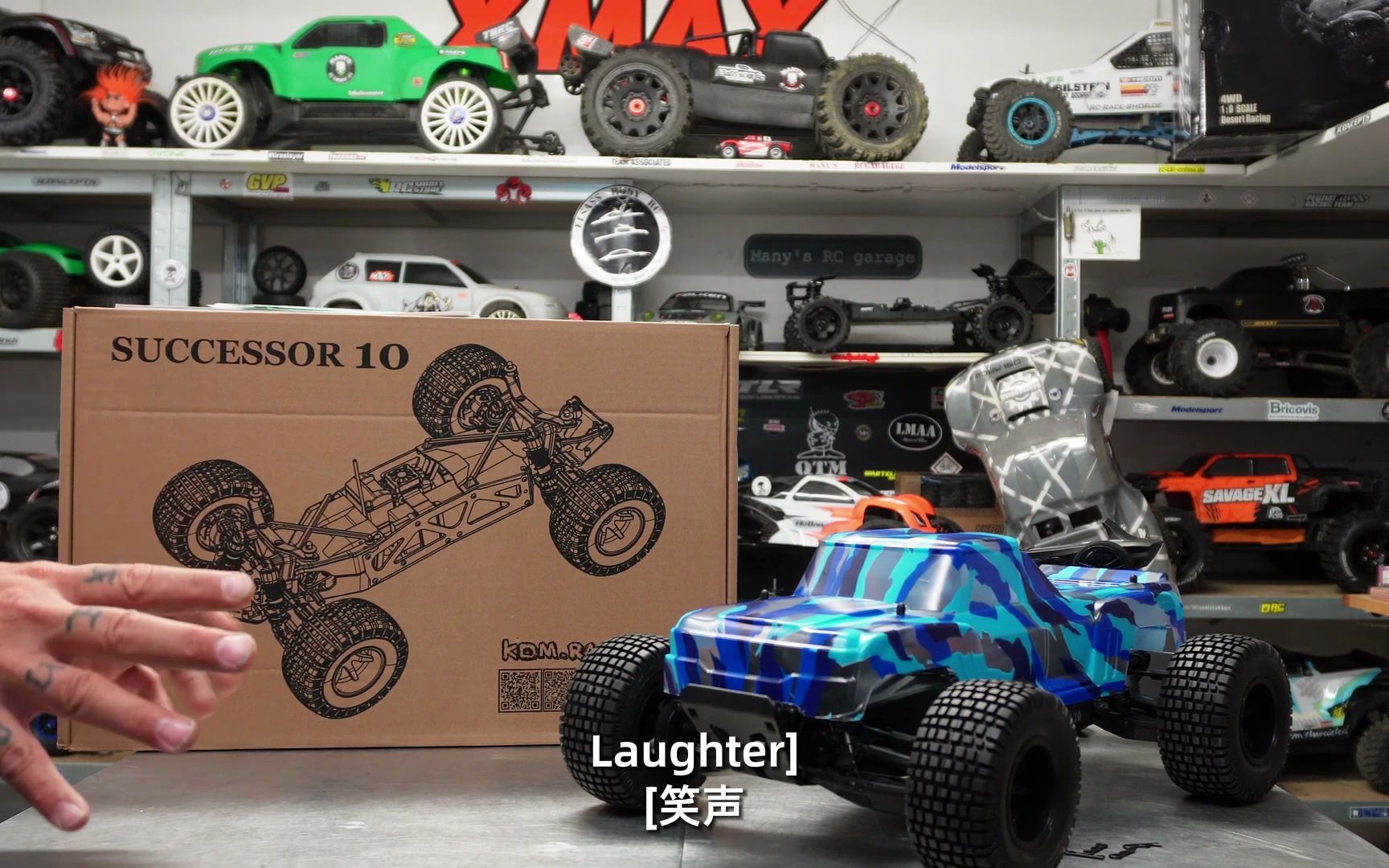 ...10 新款1/10四驱侧板大脚模型遥控车 - 国外开箱#强国模型 #rc #模型车