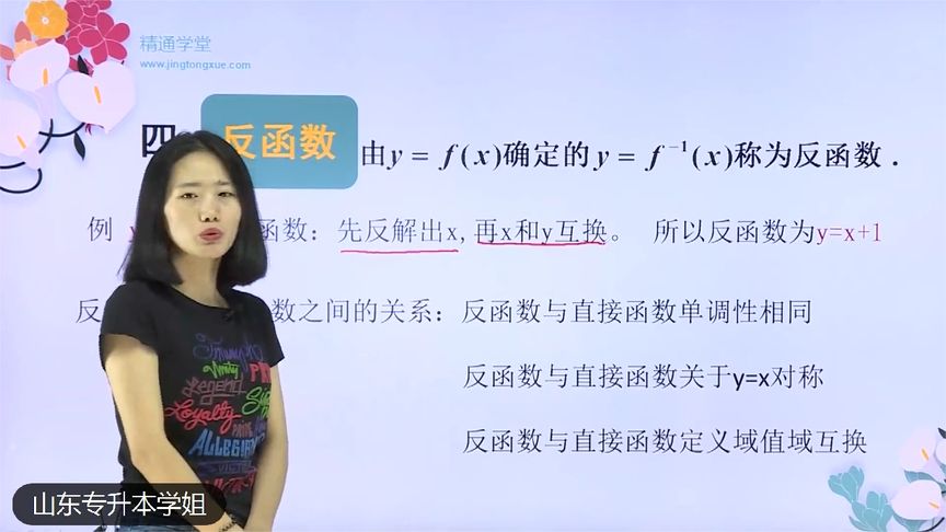 山东专升本高数内容——反函数