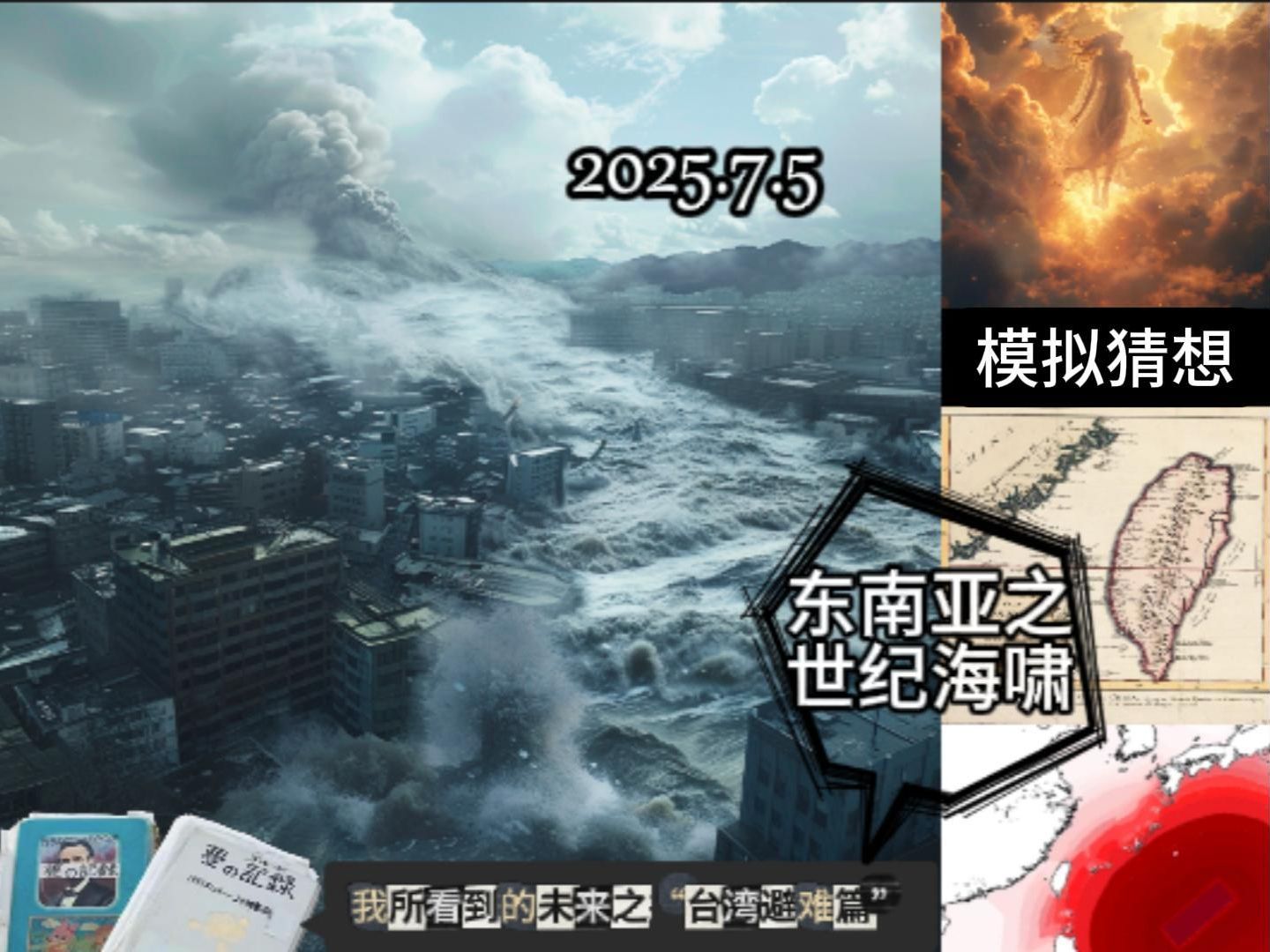2025东南沿海惊世大海啸模拟猜想,我所看到的未来之台湾避难篇