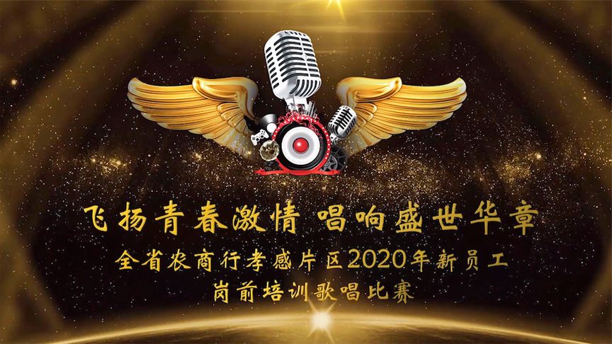 湖北省农商行孝感区2020年新员工岗前培训歌唱比赛