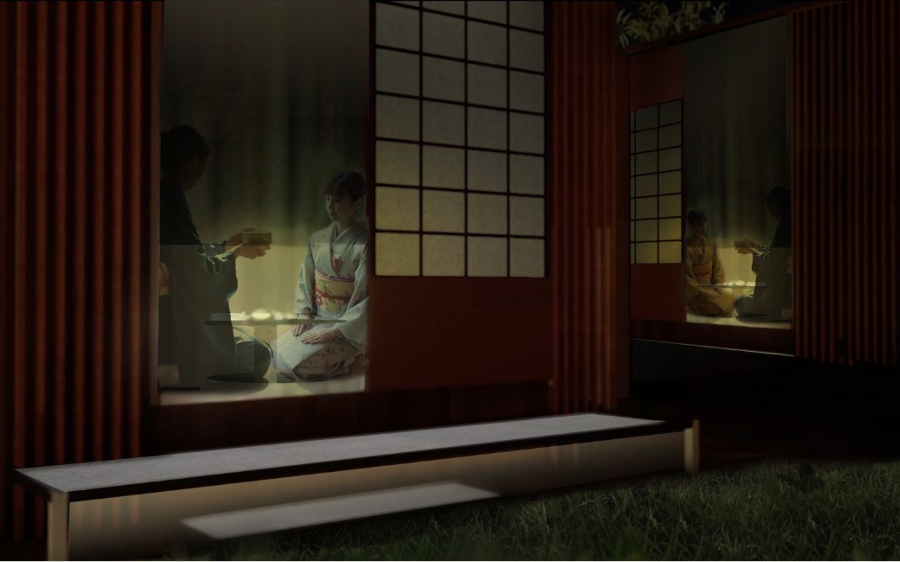 【Unreal建筑动画】-【感】将诗化作玻璃器皿,融化在夏夜竹林中的...