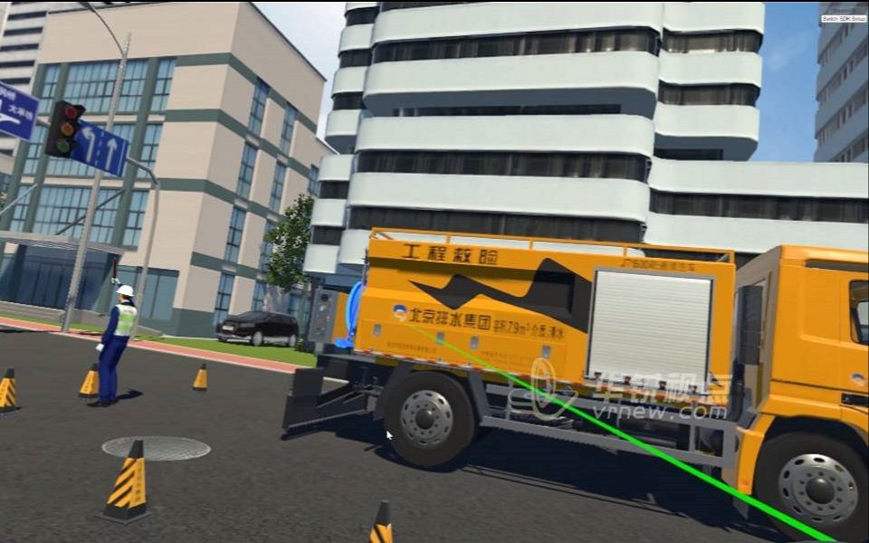 作业车VR虚拟仿真实训系统,三维展示疏通车原理