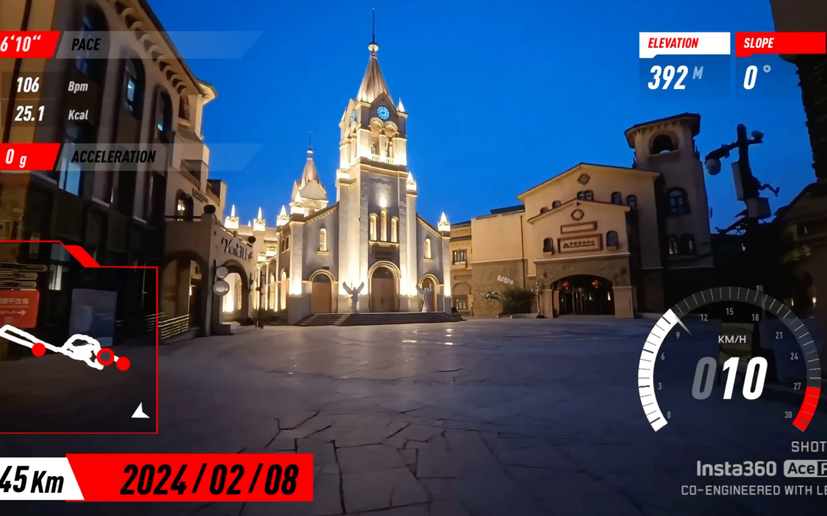 ...还去了后海的大桥,Insta360 Ace Pro夜景模式,后半段开了夜景模式的...