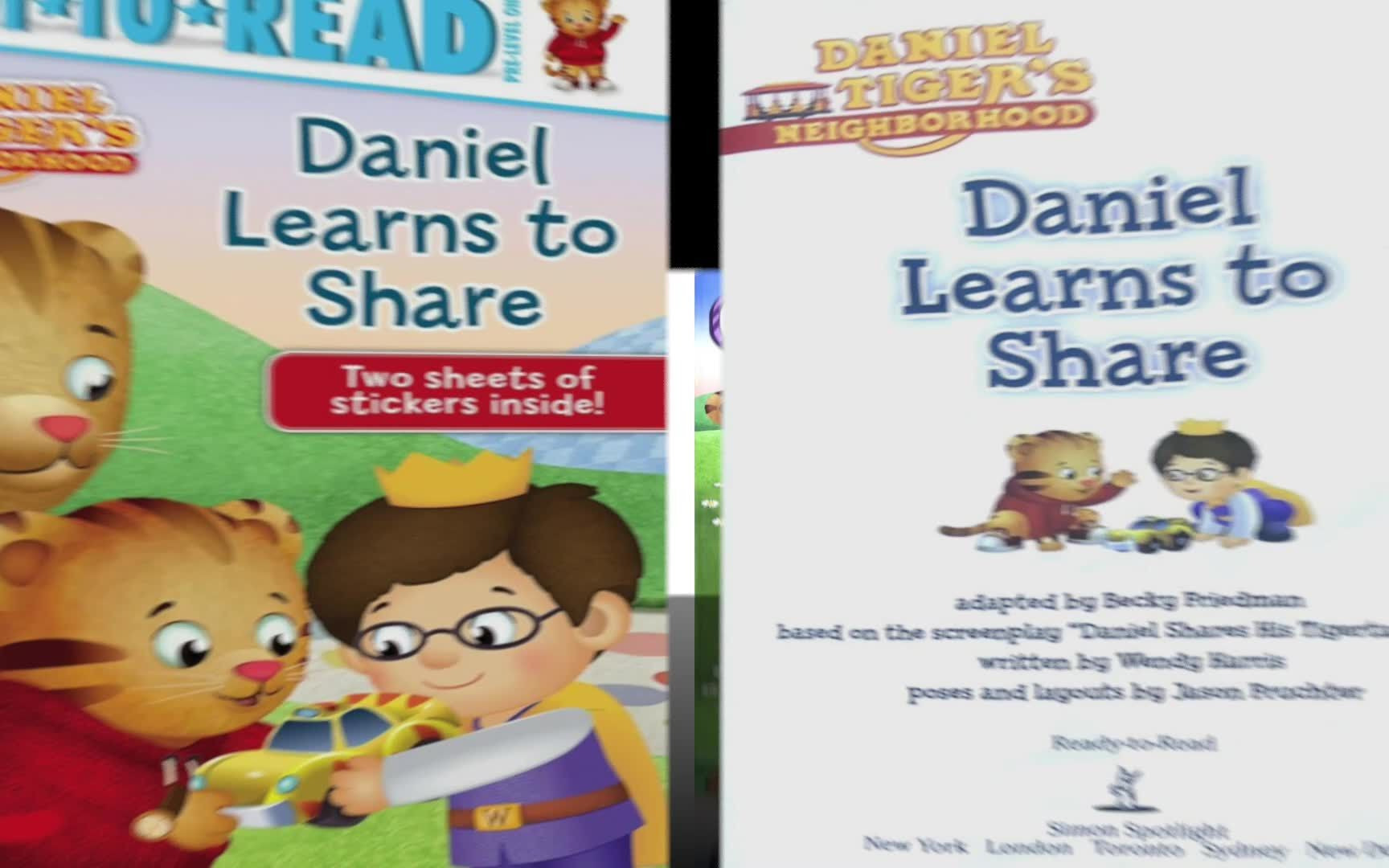 Daniel Learns to Share 小老虎丹尼尔学会分享 - 英文绘本故事