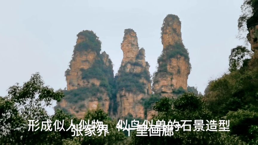 张家界十里画廊——三分景观、七分想象