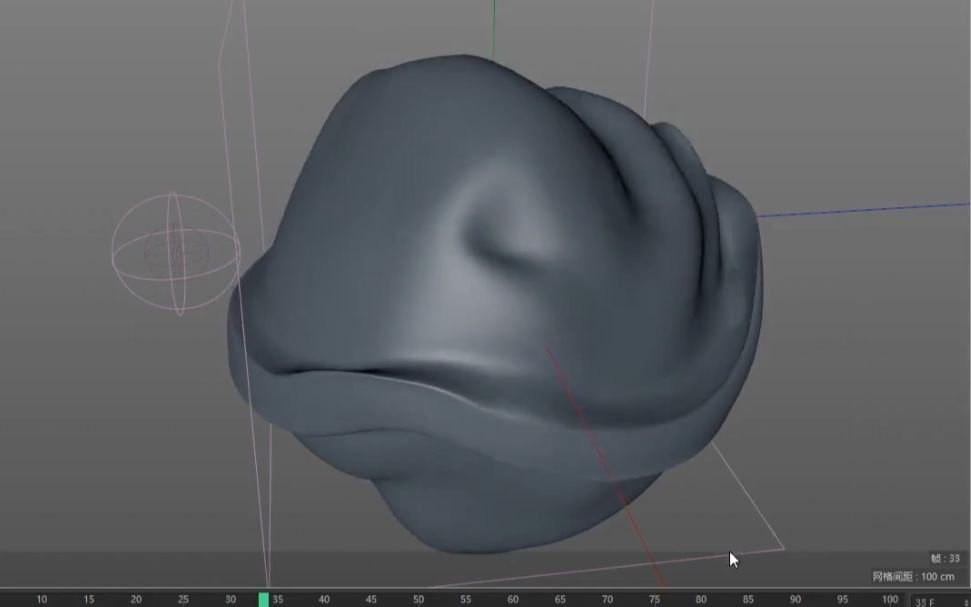 C4D颤动变形器+冻结域瞎玩