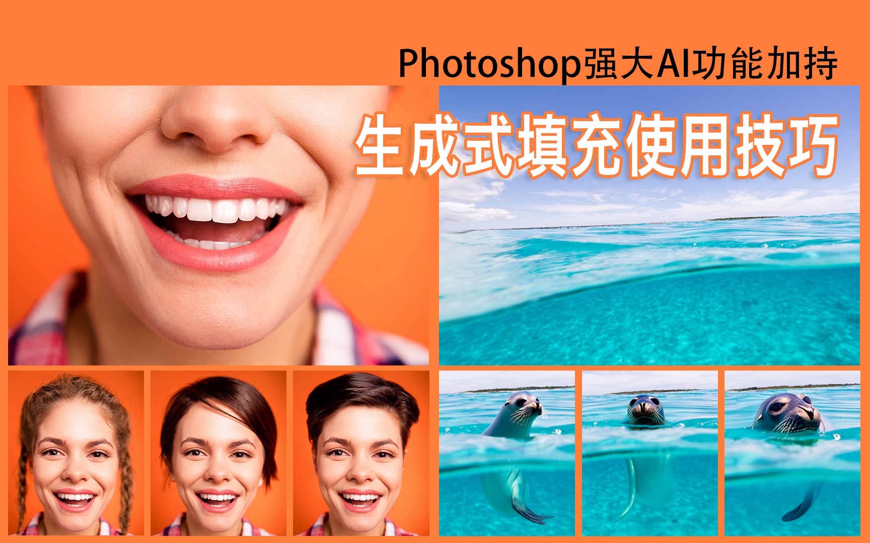 Photoshop 强大的AI智能功能生成式填充小技巧,强到不敢相信