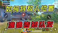 和平精英:教你如何在游戏中将敌人位置准确告知队友