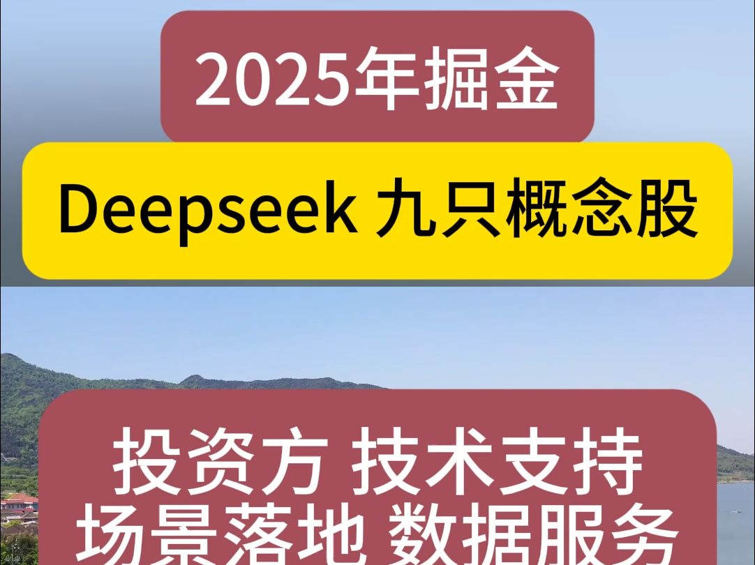 2025年掘金 Deepseek 九只概念股