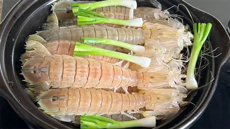姜葱焗皮皮虾做法,出锅香气扑鼻,原汁原味
