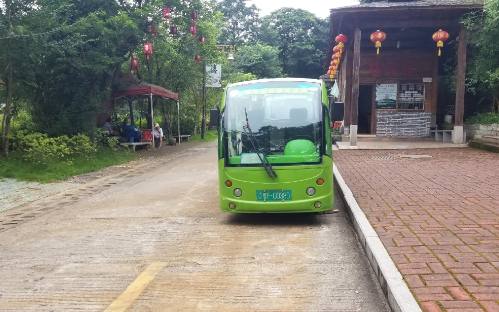[TR-SP1]韶关国家森林公园观光车(下行) 韶阳楼→西门 第一视角全程...