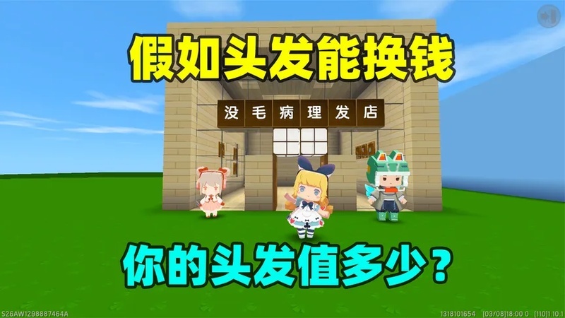 迷你世界:假如头发能换钱,来看看迷你村小伙伴的头发值多少