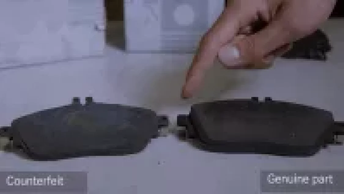 正品和山寨差异有多大? 奔驰刹车片真假大PK, 看完就明白