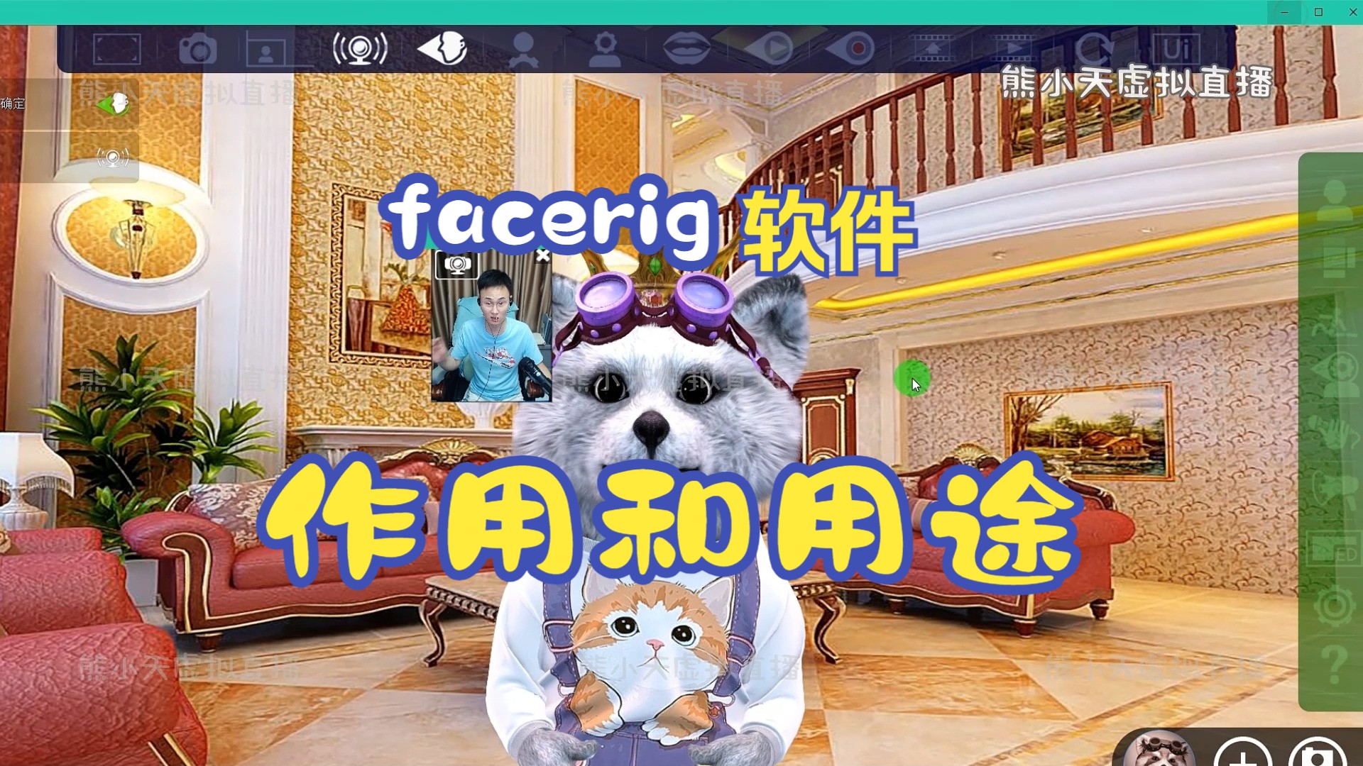 熊小天虚拟直播 facerig中文版软件下载 软件功能作用介绍 二次元小熊...