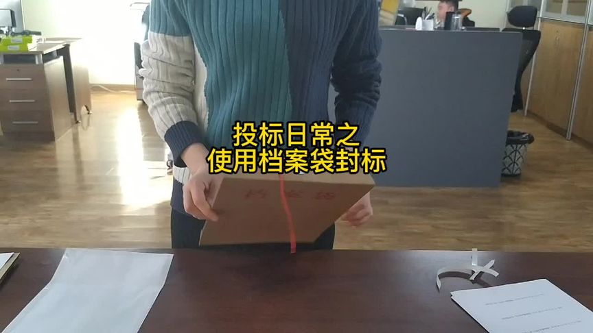 你们使用档案袋封标吗 #标书#投标文件#标书制作#投标小白#监理
