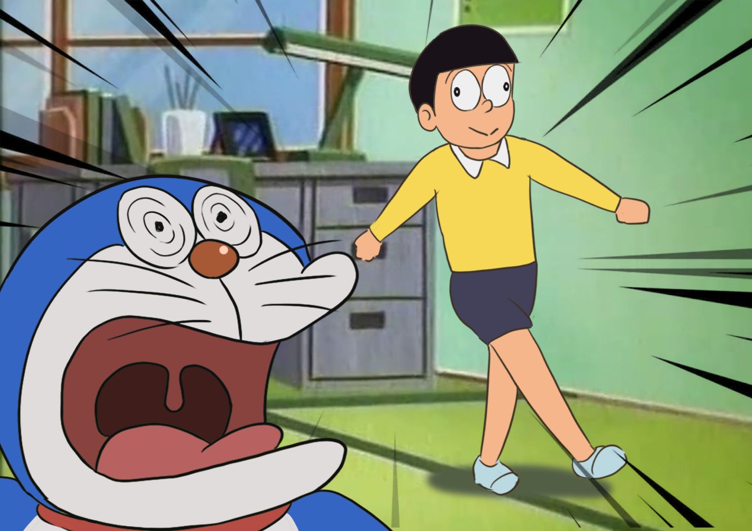 哆啦A梦.再不拿法宝出来我可要跳舞咯!