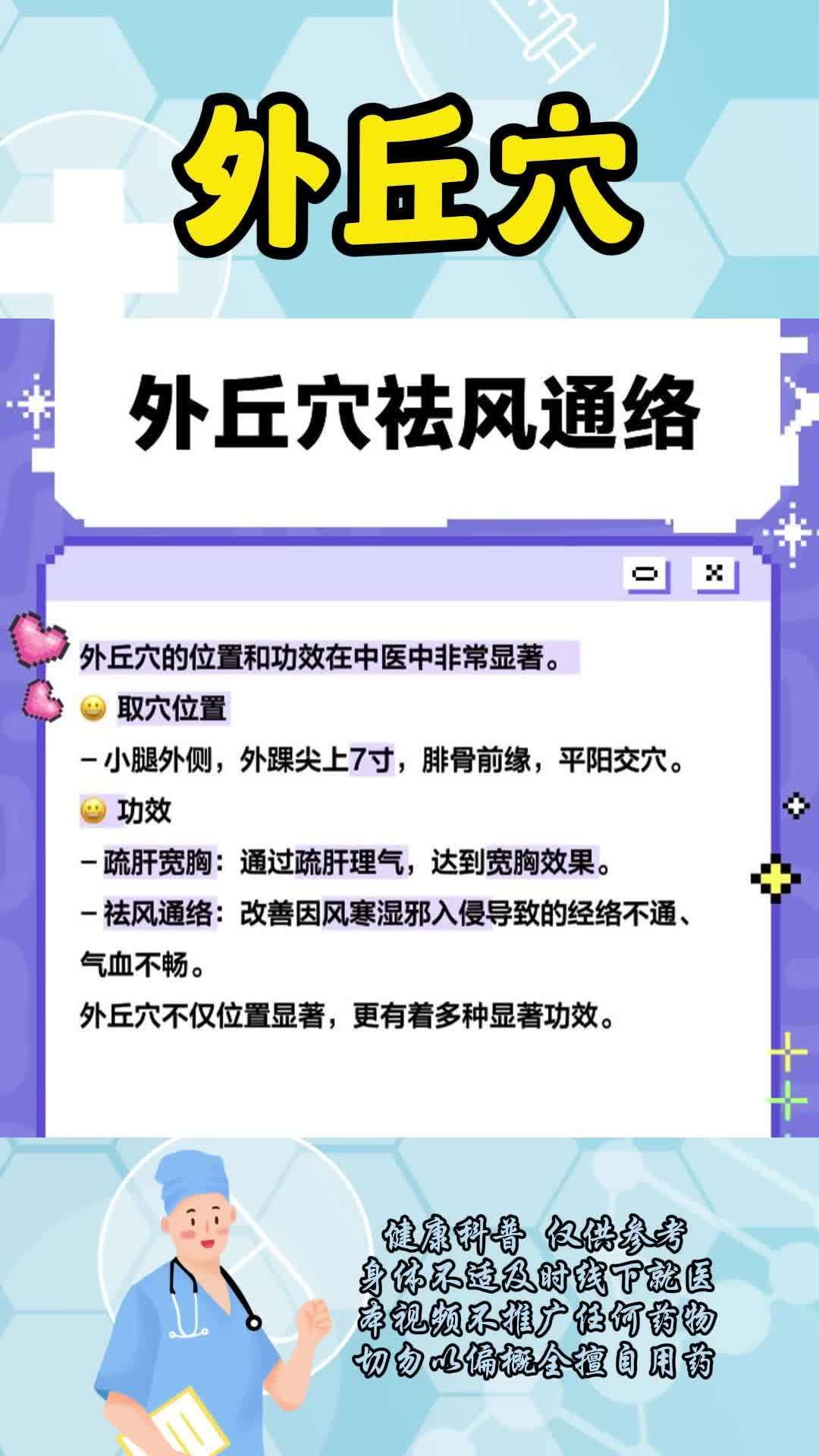 一起来看看外丘穴的具体位置,和它的神奇作用吧!