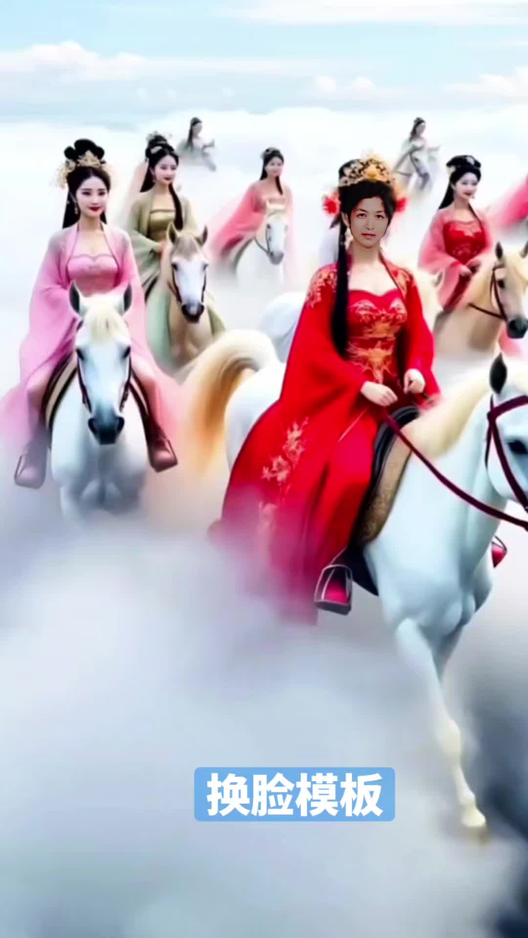 ...变身.万能拼脸玩法.A1特效飞天生成制作.根据剪映推荐要求:导入照片...