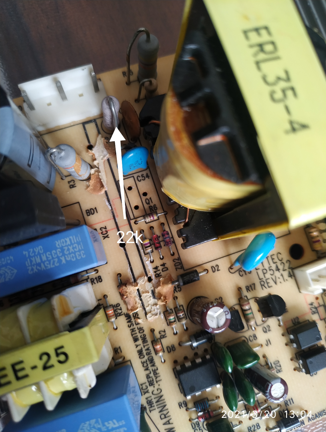 固纬2062维修示波器电源板