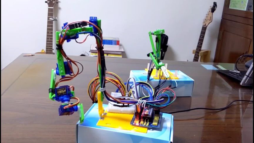 #arduino #机械臂 家里只能随手找到这些材料,大家将就着看吧