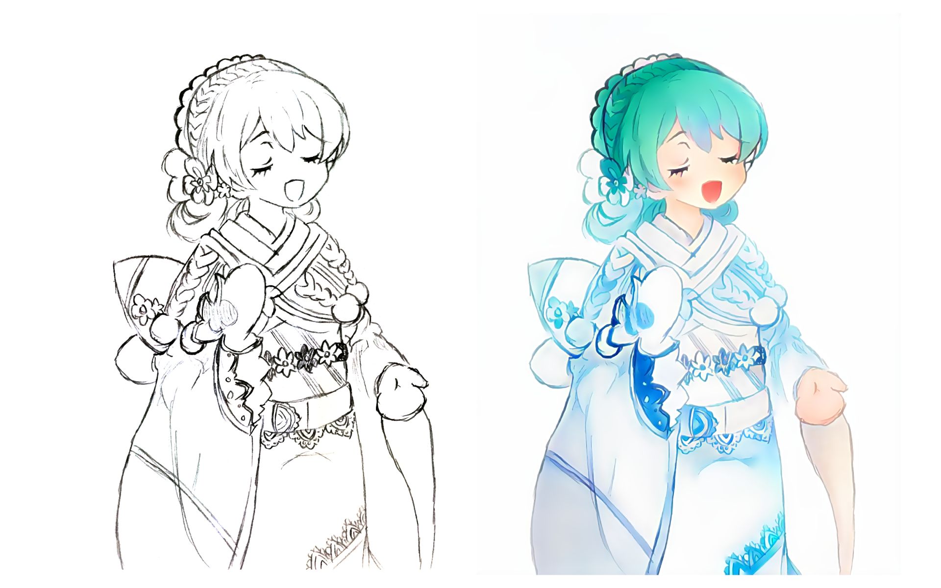 如何使用人工智能给线稿上色(Style2Paints)