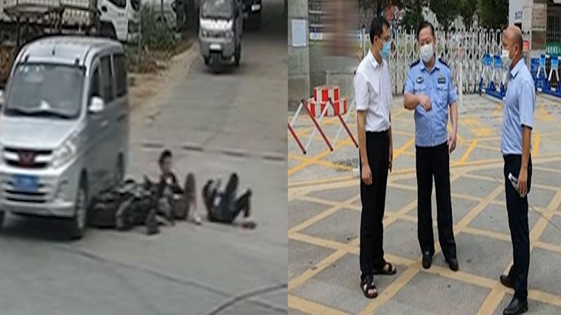 泉州:中学生骑超标电动车兜风,遇车刹不住直接撞上均骨折