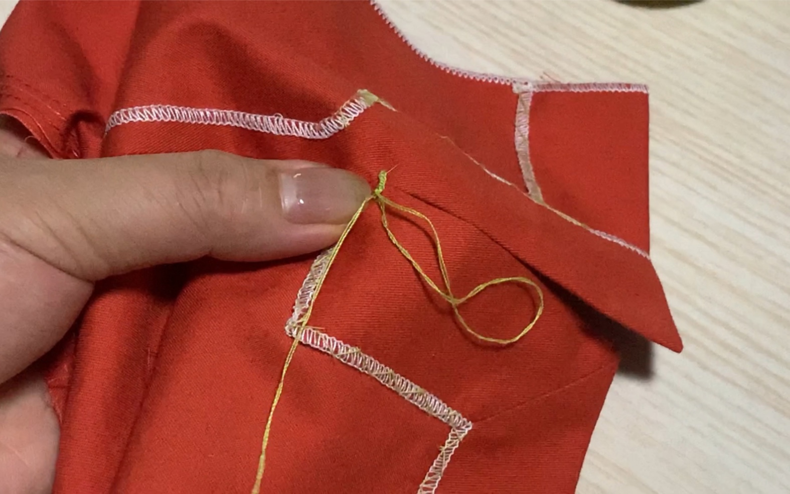 【针法教学】三角针/套结 速成