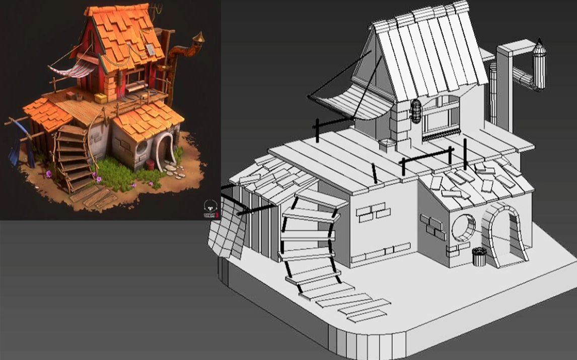 3DMAX场景教程:3D基础房屋场景建模 细节感十足 全流程解说