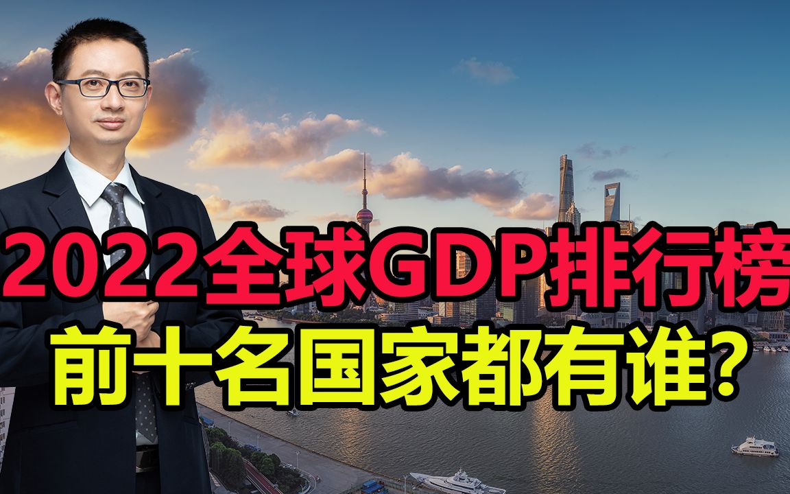 2022全球GDP排行榜,前十名国家都有谁?