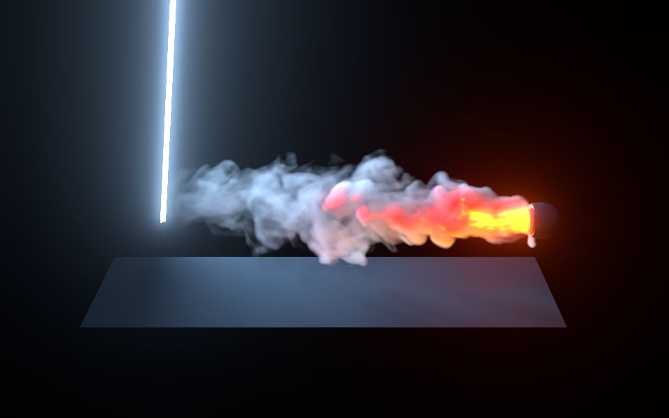 C4D Redshift 烟火流体渲染
